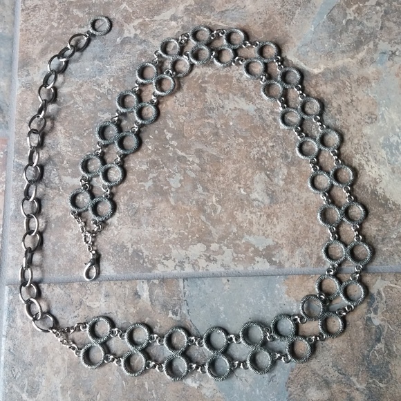 Accessories | Antique Silver Chain Belt | Poshmark